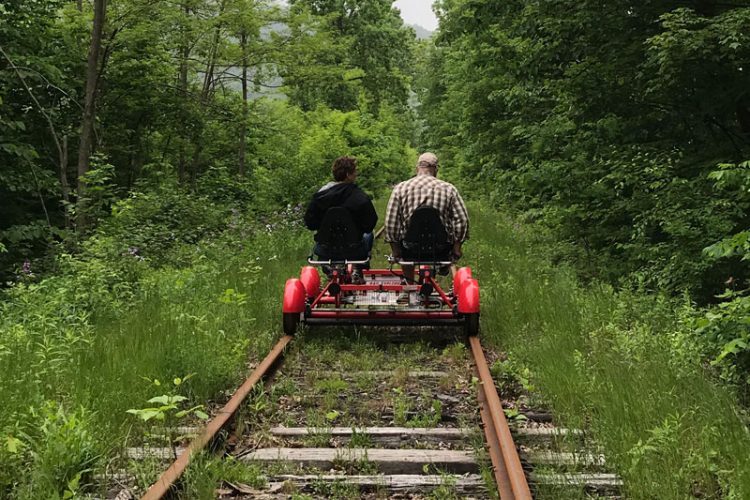 Pedal Your Way Down Old Railroad Tracks in the Catskills
