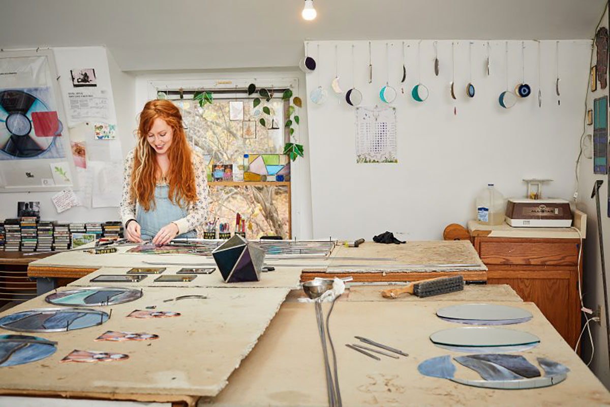 Art Studio Floor Plans Stained Glas