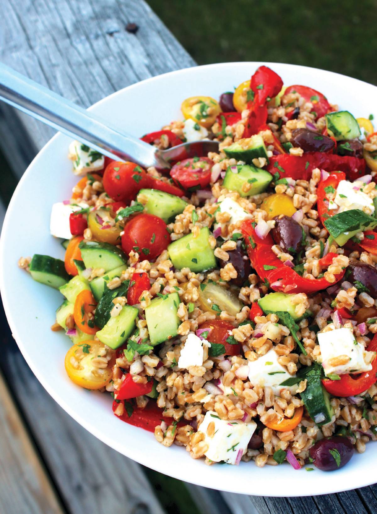 This Greek Grain Salad Recipe Is Healthy & Delicious