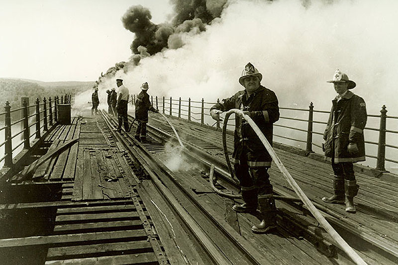 Walkway Salutes Firefighters and Police on 40th Anniversary of Bridge Fire