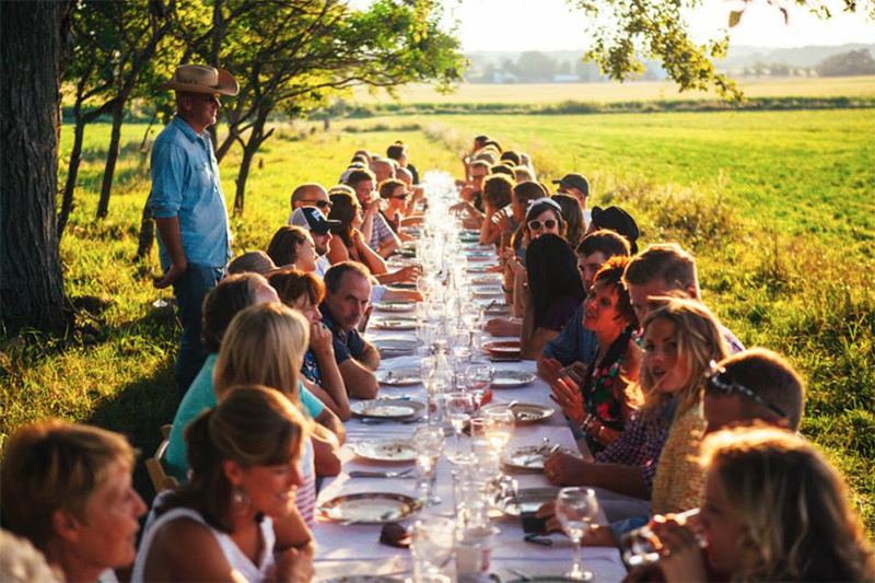 Hearty Roots Farm Hosts Huge Outdoor Feast on Labor Day